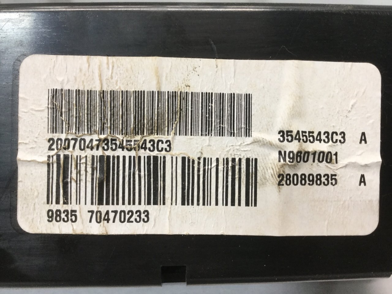 3545543C3 | International DURASTAR (4300) Heater & AC Temperature Control f