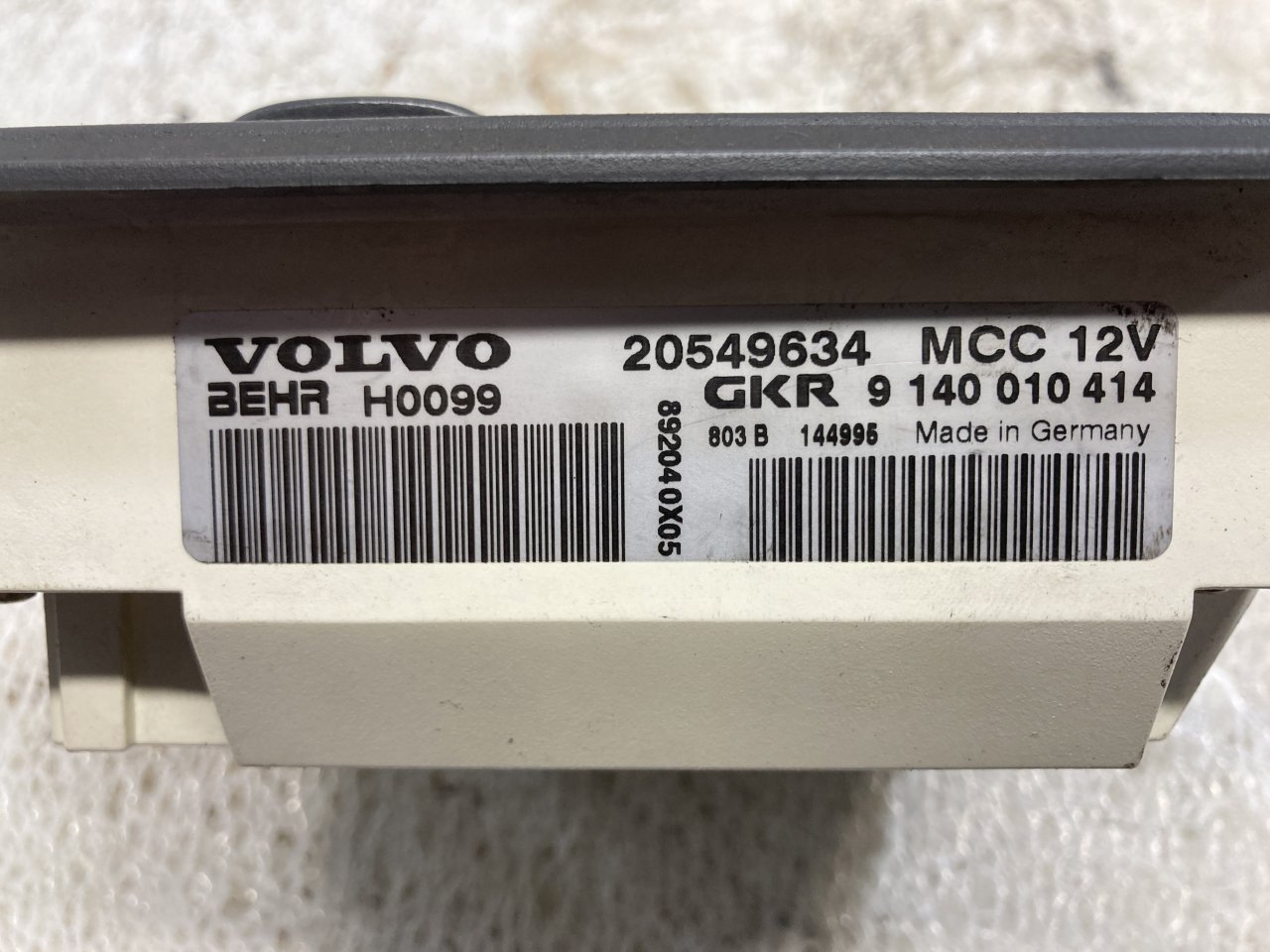 20549634 | Volvo VNM Heater & AC Temperature Control for Sale