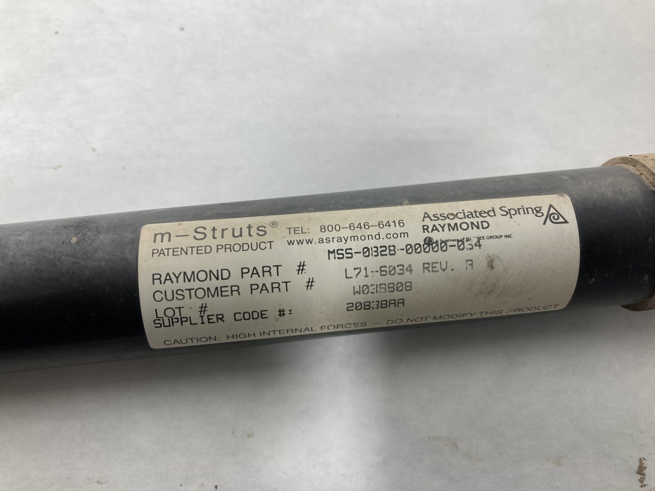 L71-6034 | Kenworth T880 Hood Shock for Sale