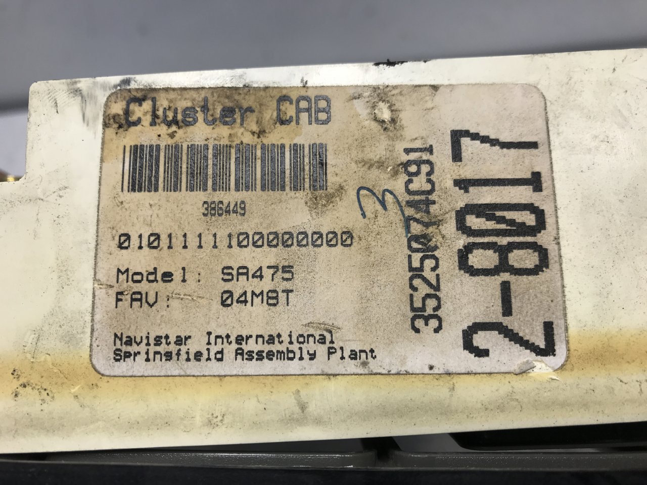 3525074C91 | International 4700 Speedometer Instrument Cluster for Sale