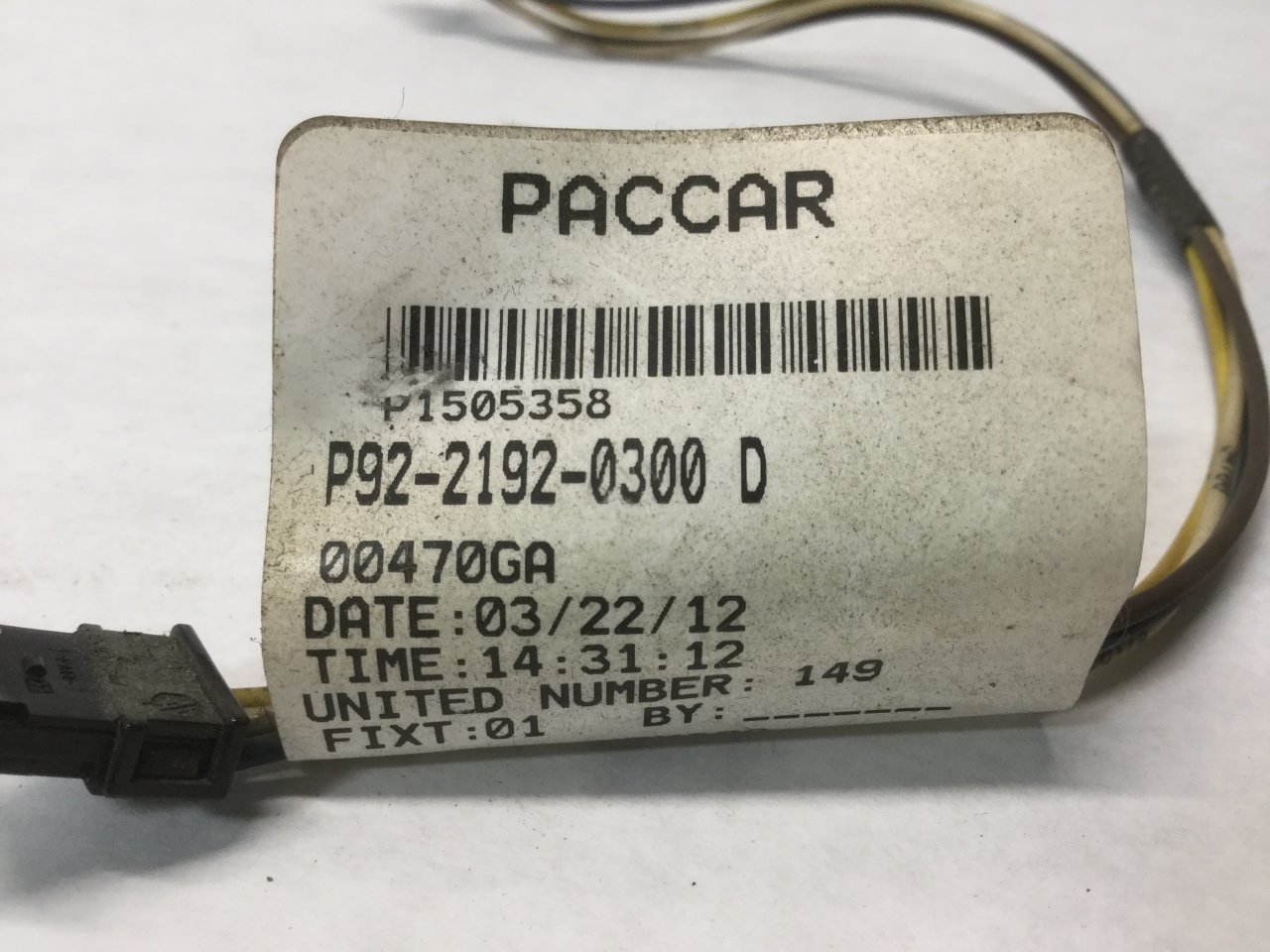 P92-2192-0300 D | Kenworth T660 Pigtail, Wiring Harness for Sale