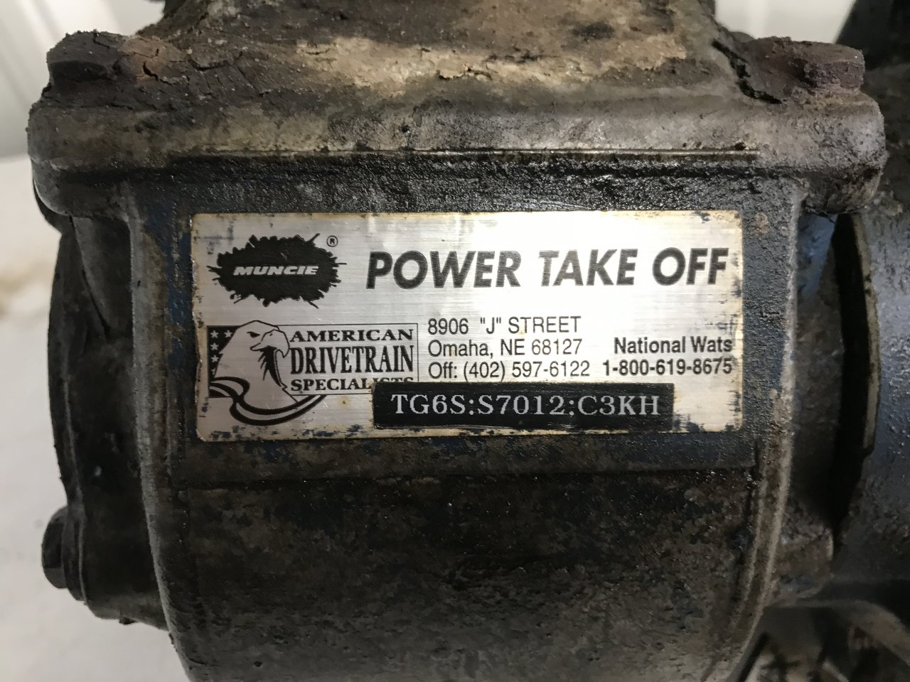 TG6S S7012 C3KH | Spicer CM5052C PTO | Power Take Off for Sale