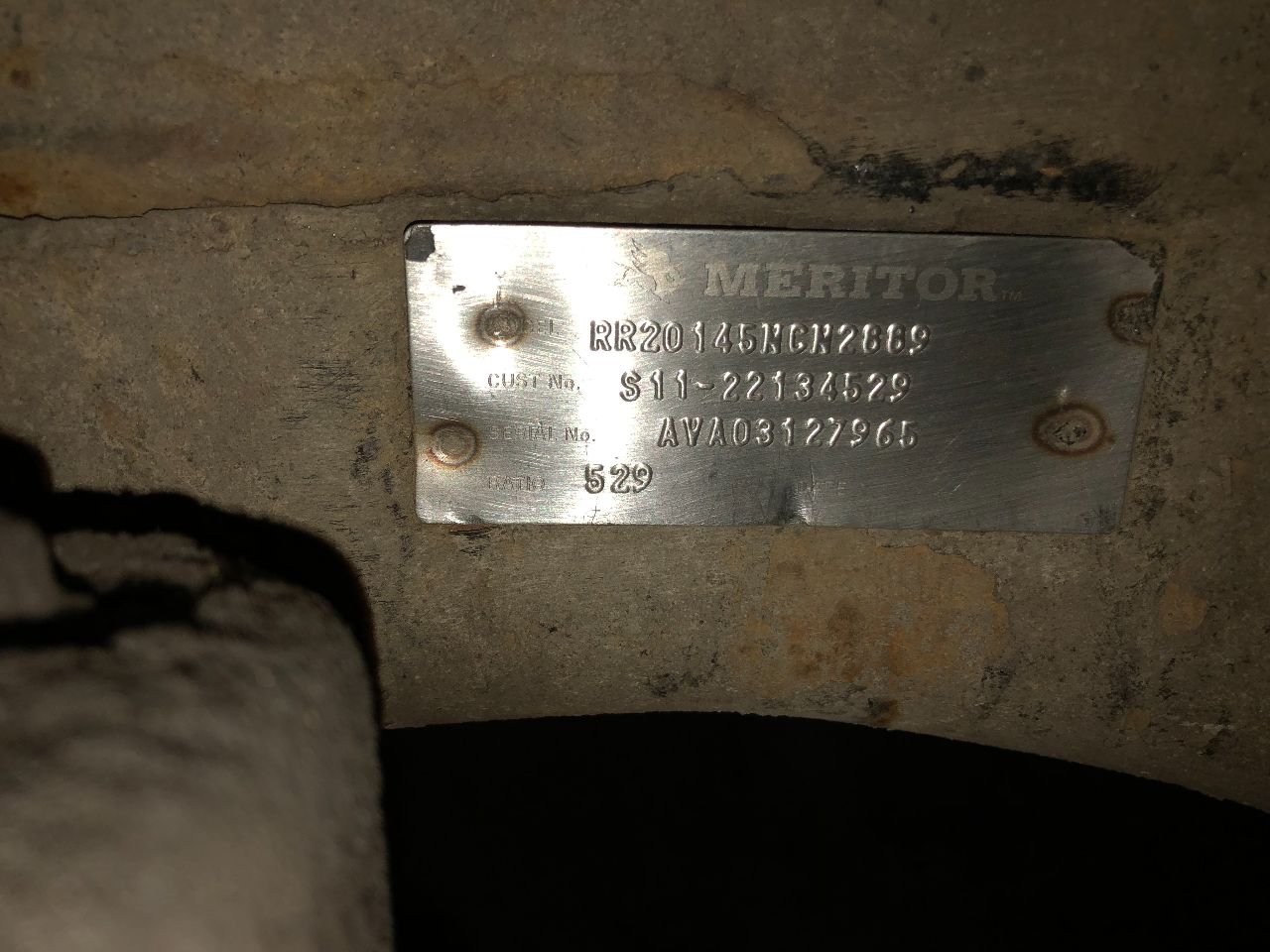 S11-22134529 | Meritor RR20145 Axle Housing (Rear) for Sale