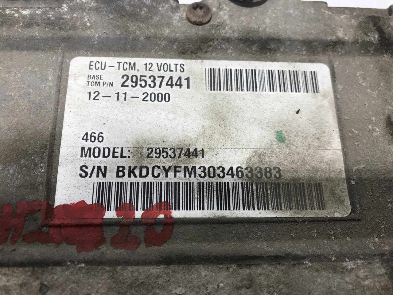 29537441 | Allison 2000 TCM | Transmission Control Module for Sale