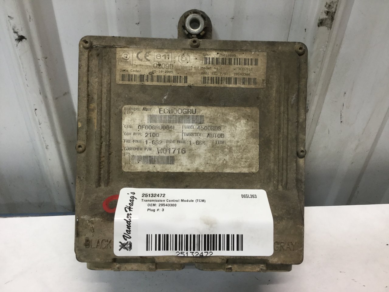 29543300 | Allison 4500 RDS TCM | Transmission Control Module for Sale