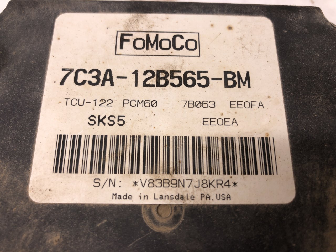 7C3A-12B565-BM | Ford 5R110 TCM | Transmission Control Module for Sale