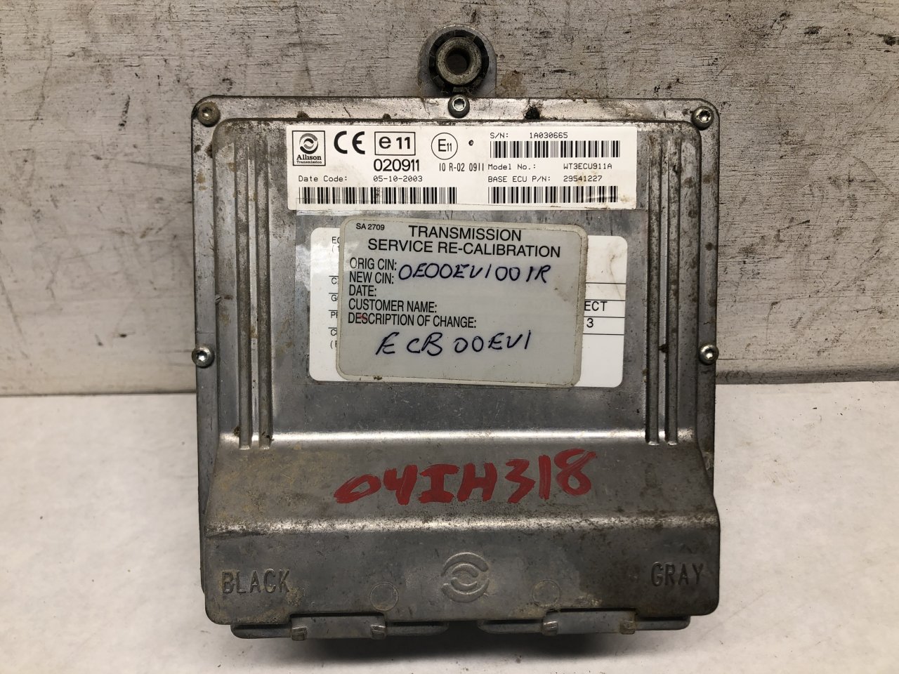 39541227 | Allison MD3060 TCM | Transmission Control Module for Sale