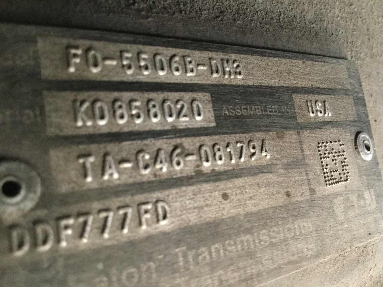 Fuller FO5506B-DM3 Transmission for Sale