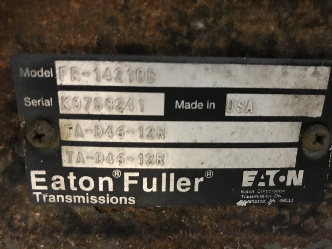 FR14210B | Fuller FRF13210B Transmission for Sale