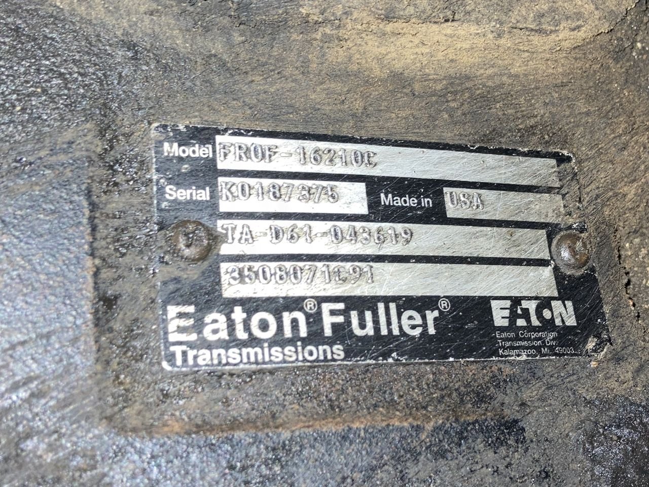 RTLO16913AH | Fuller FROF16210C Transmission for Sale