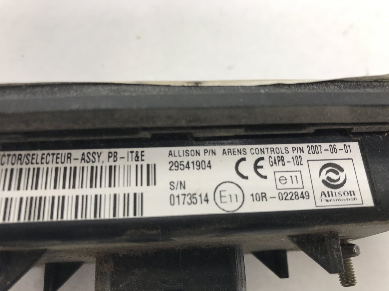 29541904 | Allison 3000 RDS Transmission Electric Shifter for Sale