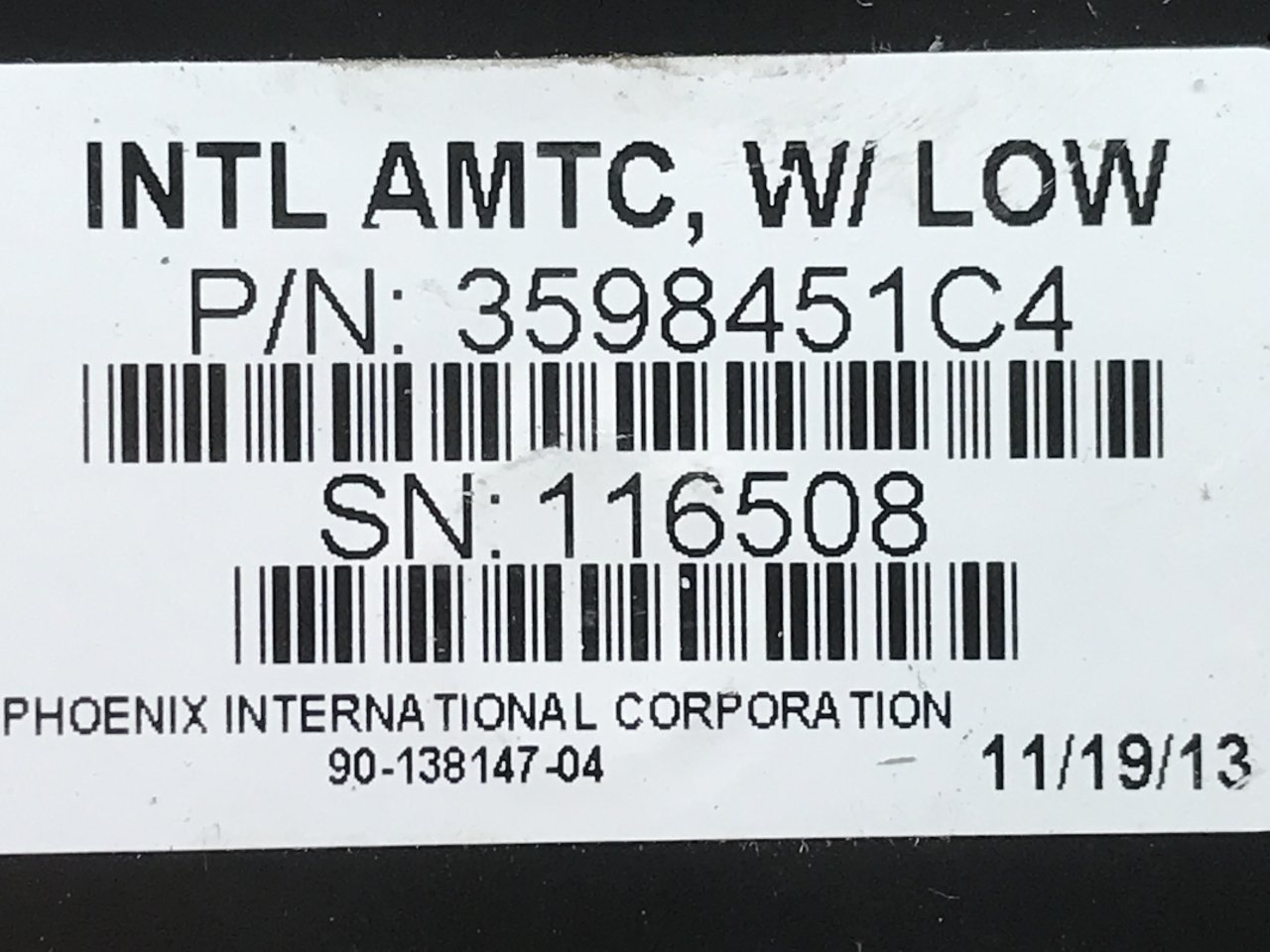 3598451C4 | Fuller F-17E316B-LSE Transmission Electric Shifter for Sale