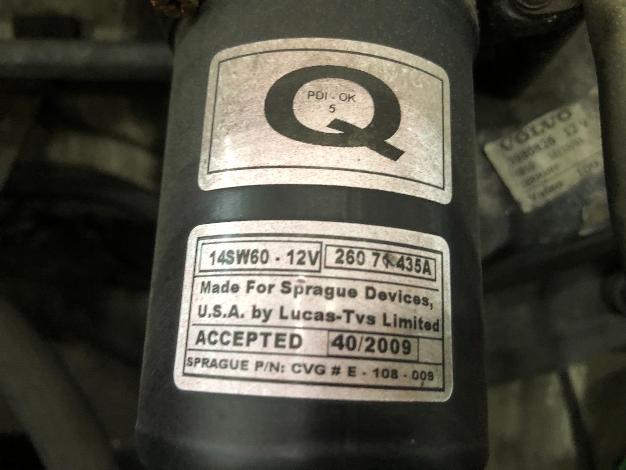 260 71 435A | Volvo VNL Windshield Wiper Motor for Sale