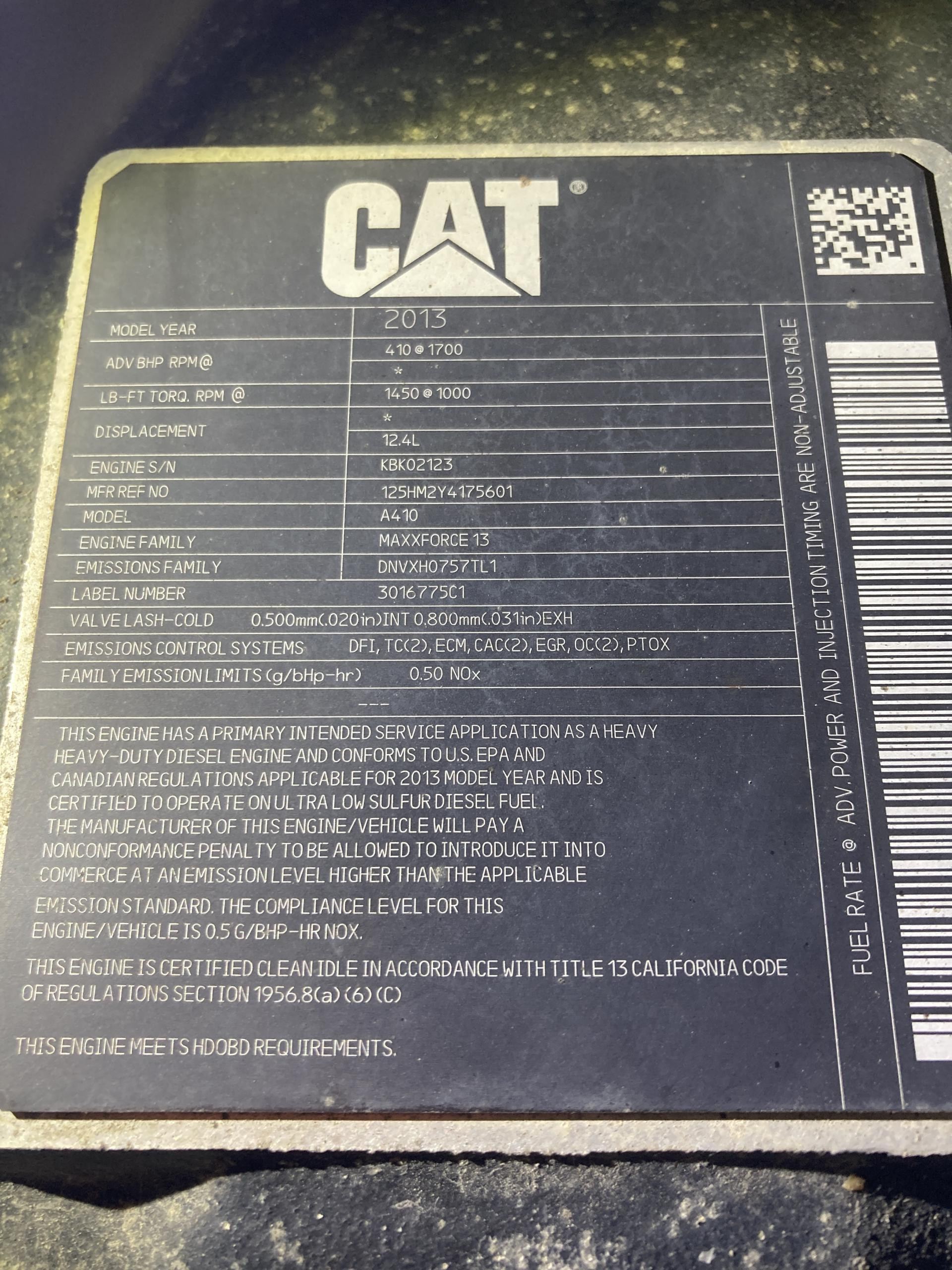 CAT CT13 Engine Assembly for Sale