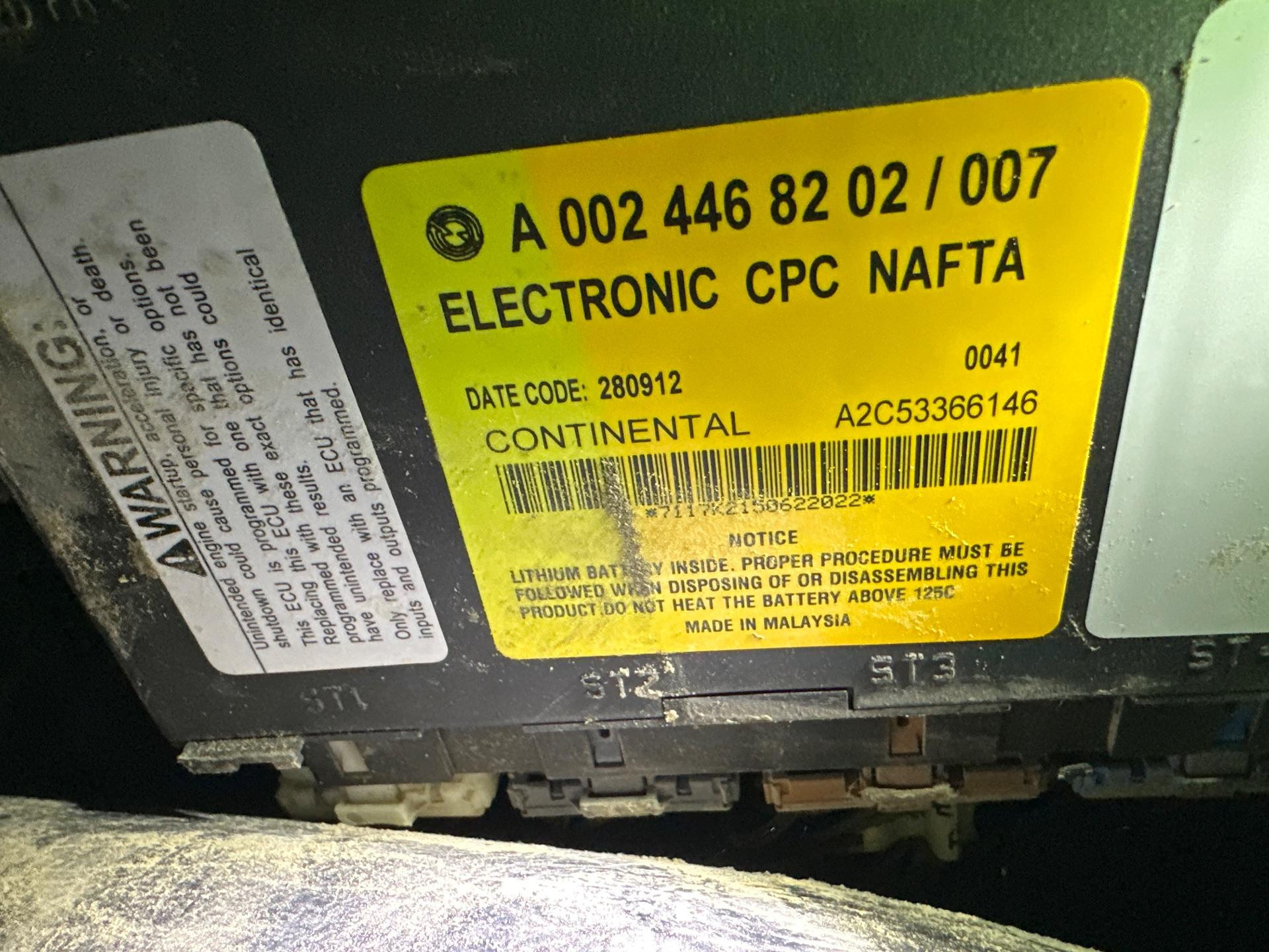 A0054460702 | Western Star Trucks 4700 Cab Control Module CECU for Sale