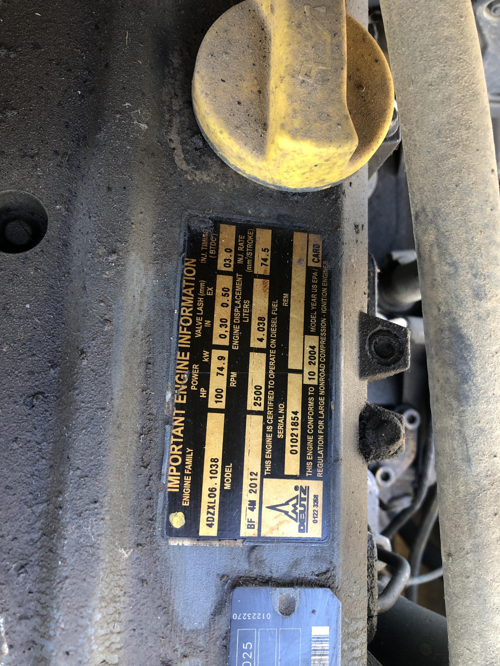 Deutz BF4M2012 Engine Assembly for Sale