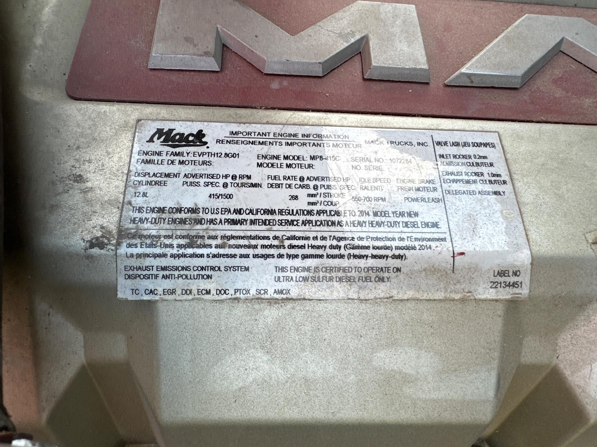 Mack MP8 Engine Assembly for Sale