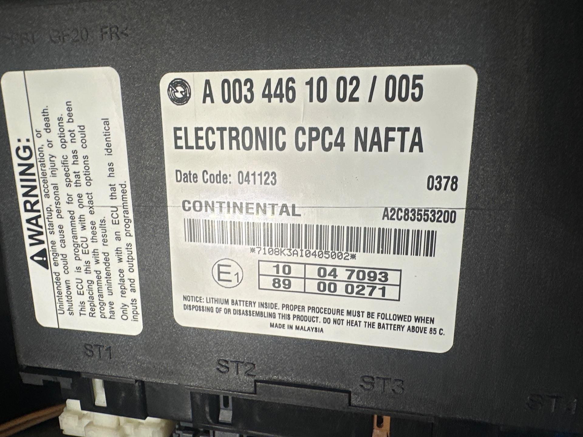 A0034461002-005 | Freightliner CASCADIA Cab Control Module CECU for Sale