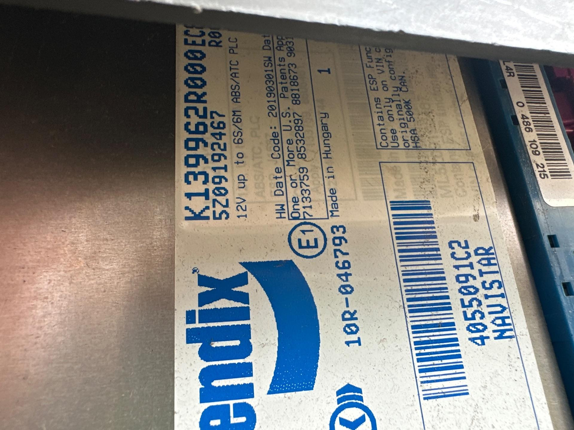 K139962R000 | International RH Brake Control Module (ABS) for Sale