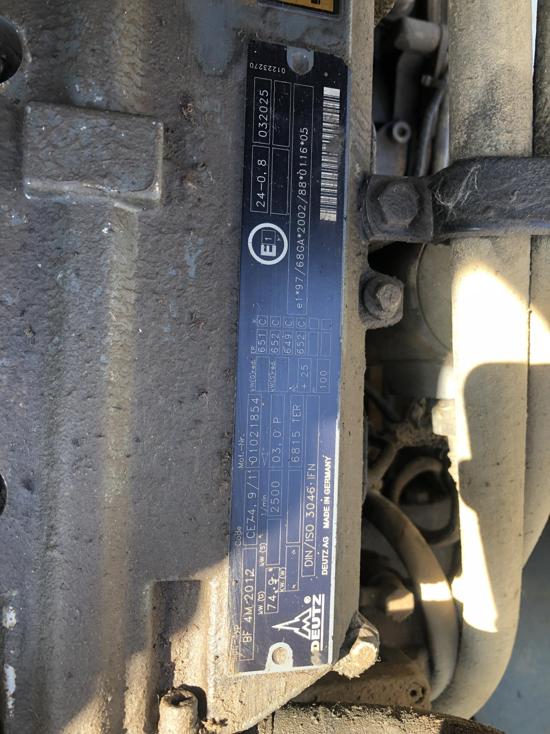 Deutz BF4M2012 Engine Assembly for Sale
