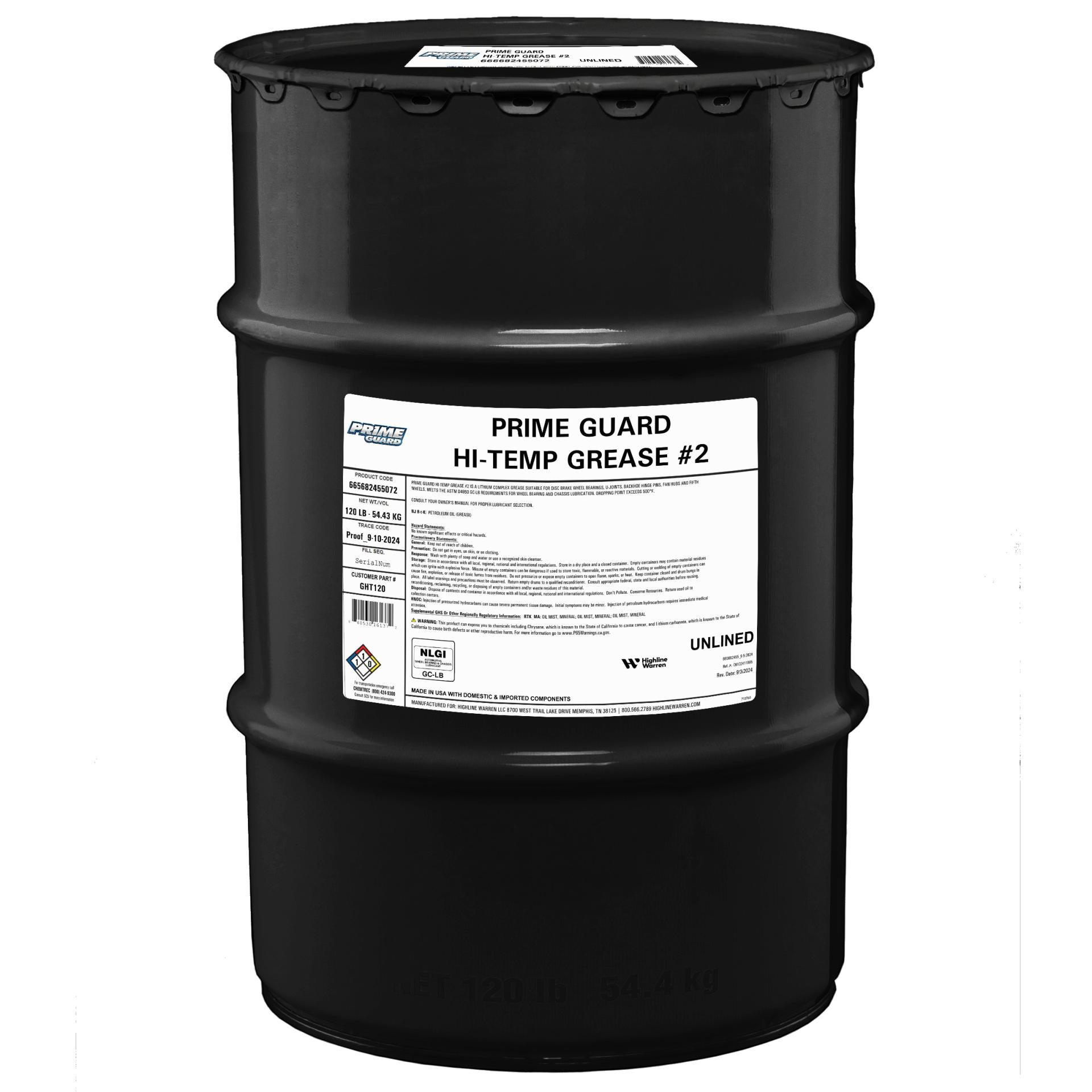 Highline Warren PRIMGHT120 Fluids for Sale