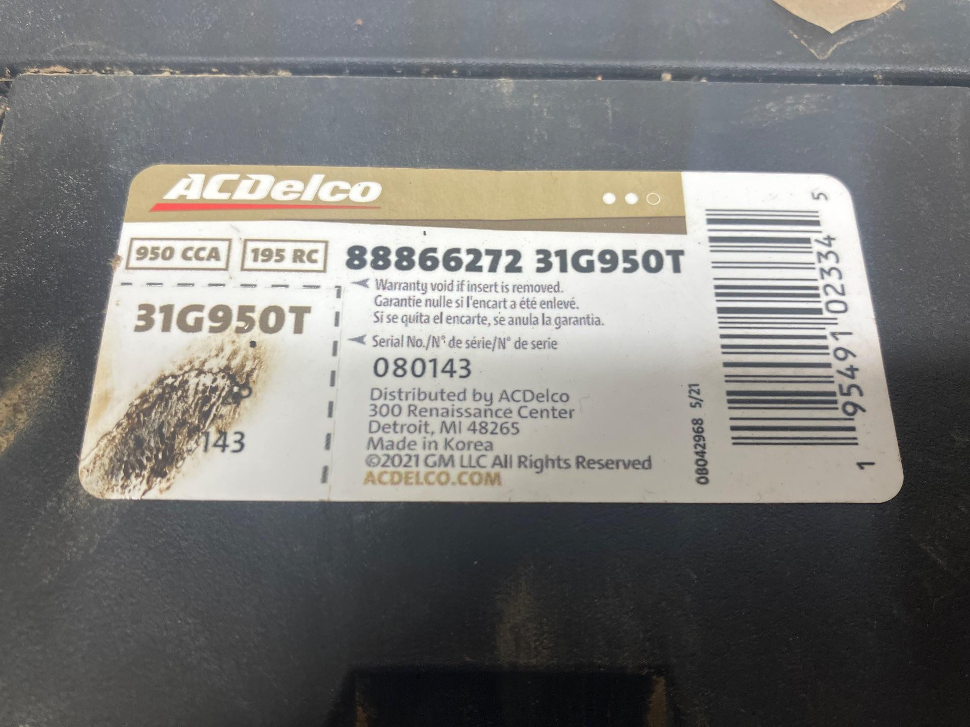 88866272 31G950T | Mack CXU613 Battery for Sale