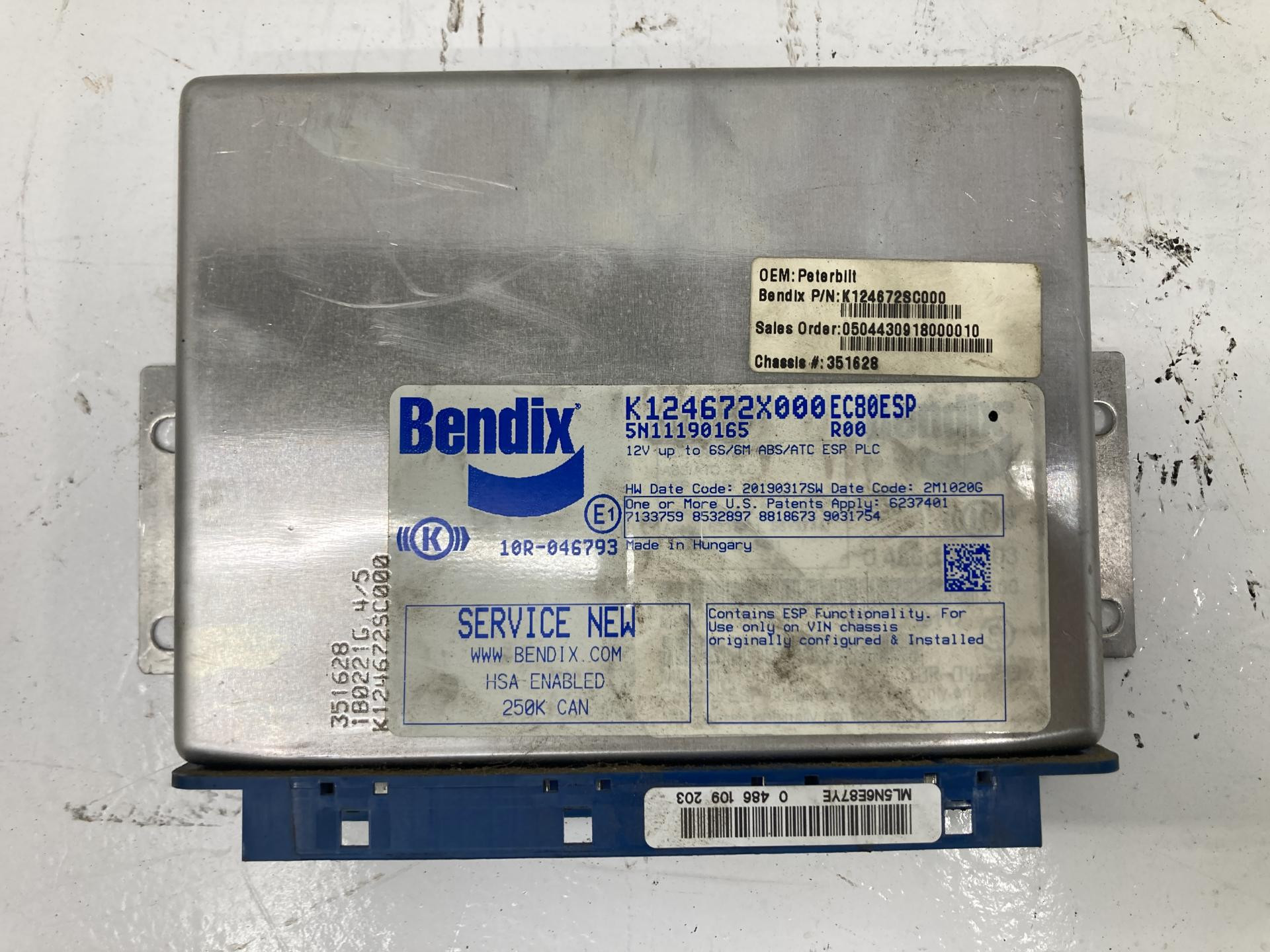 5N11190165 | Peterbilt 579 Brake Control Module (ABS) for Sale