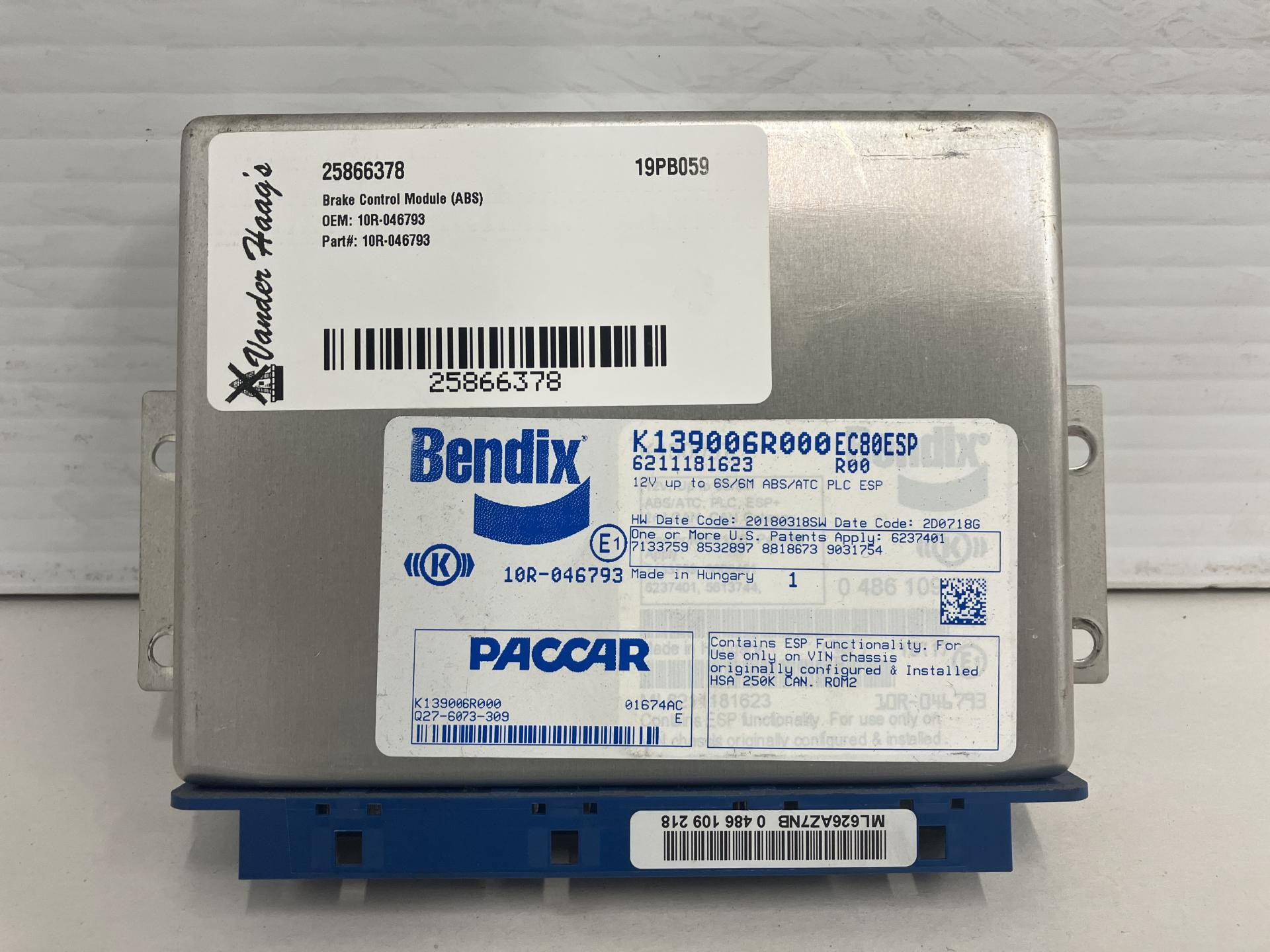 10R-046793 | Peterbilt 579 Brake Control Module (ABS) for Sale