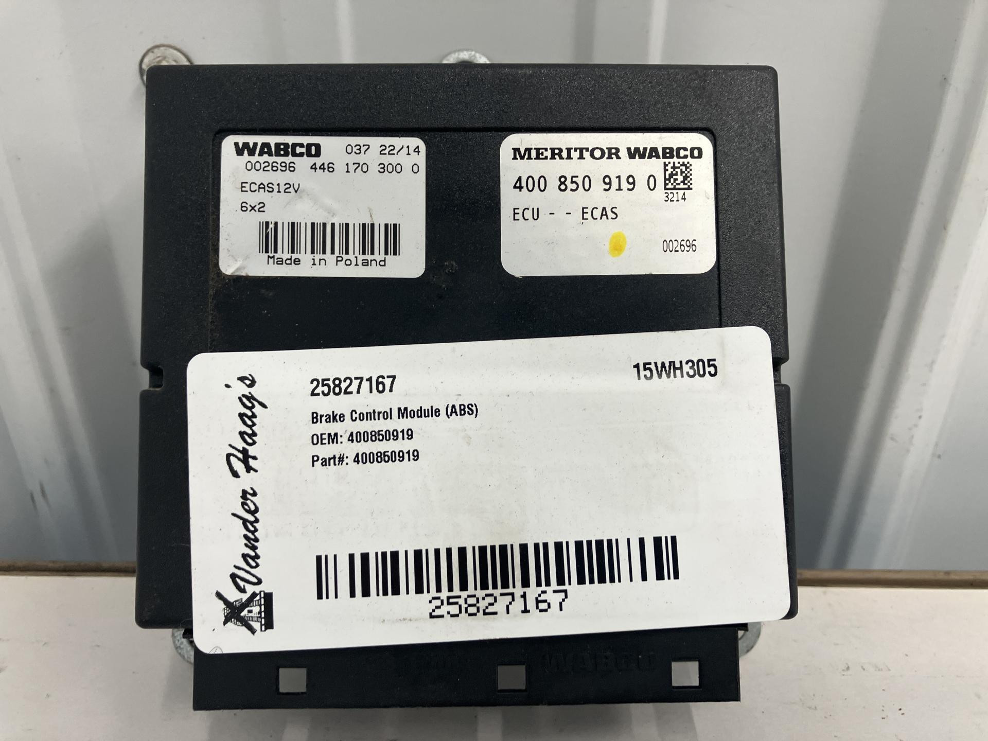 400850919 | Freightliner CASCADIA Brake Control Module (ABS) for Sale