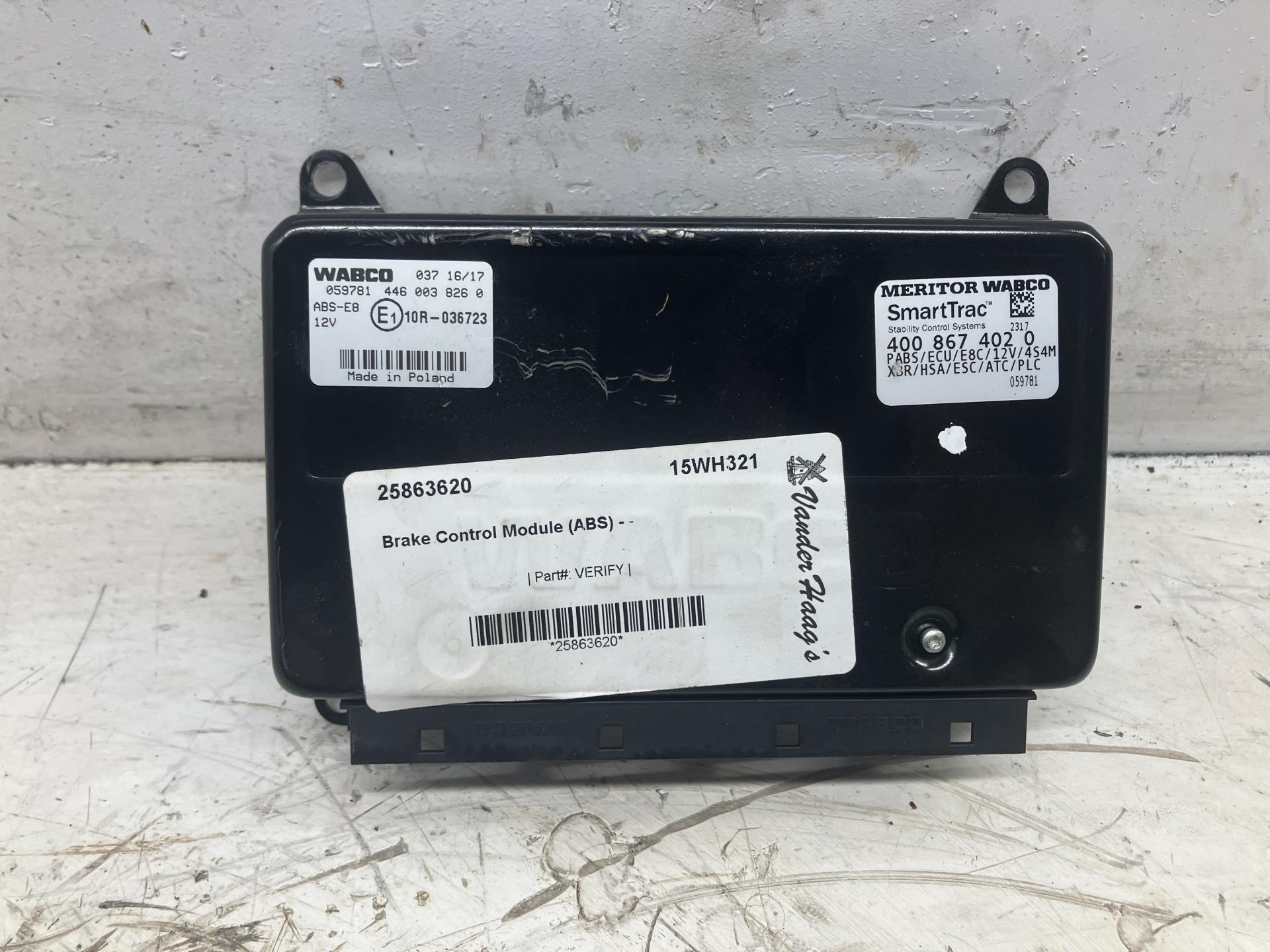 Freightliner CASCADIA Brake Control Module (ABS) for Sale