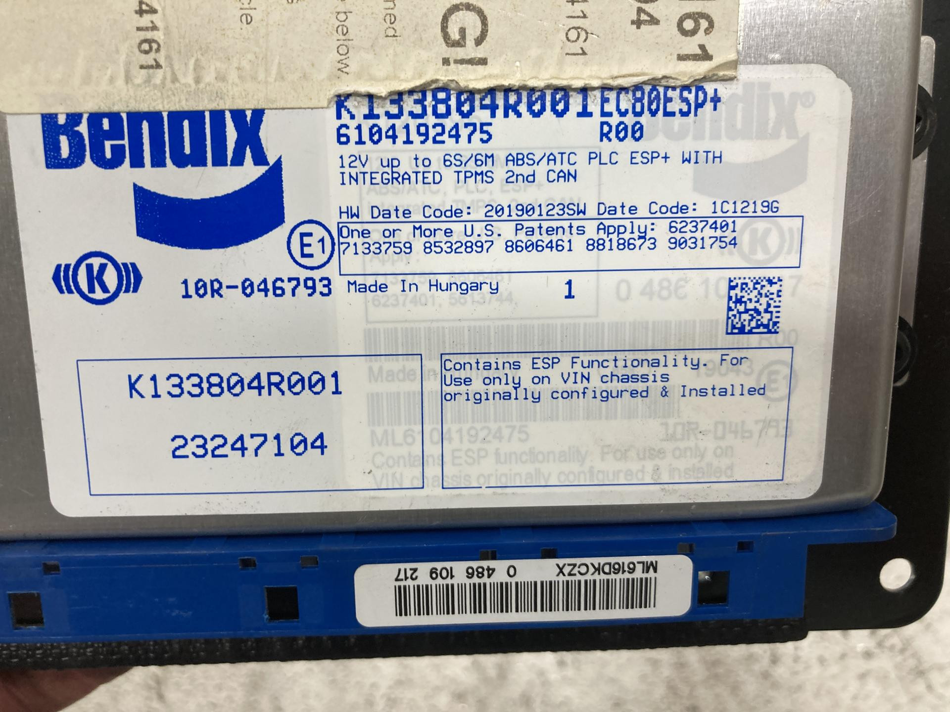 K133804R001 | Mack ANTHEM (AN) Brake Control Module (ABS) for Sale