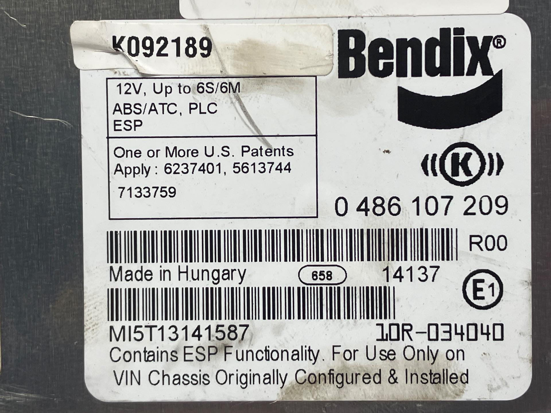 K092189 | Mack CXU613 Brake Control Module (ABS) for Sale
