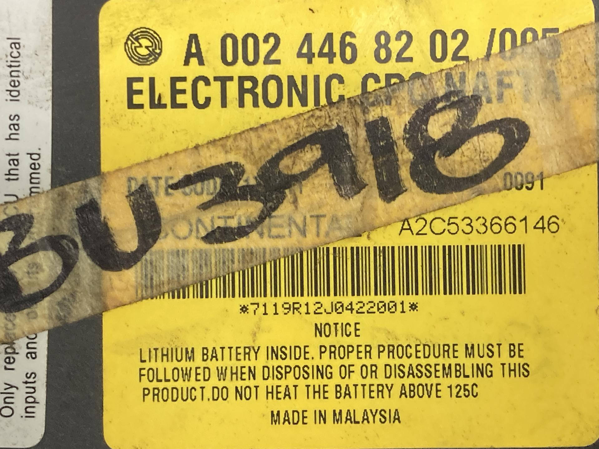 A 006 446 34 02 / 001 | Freightliner 122SD Cab Control Module CECU for Sale