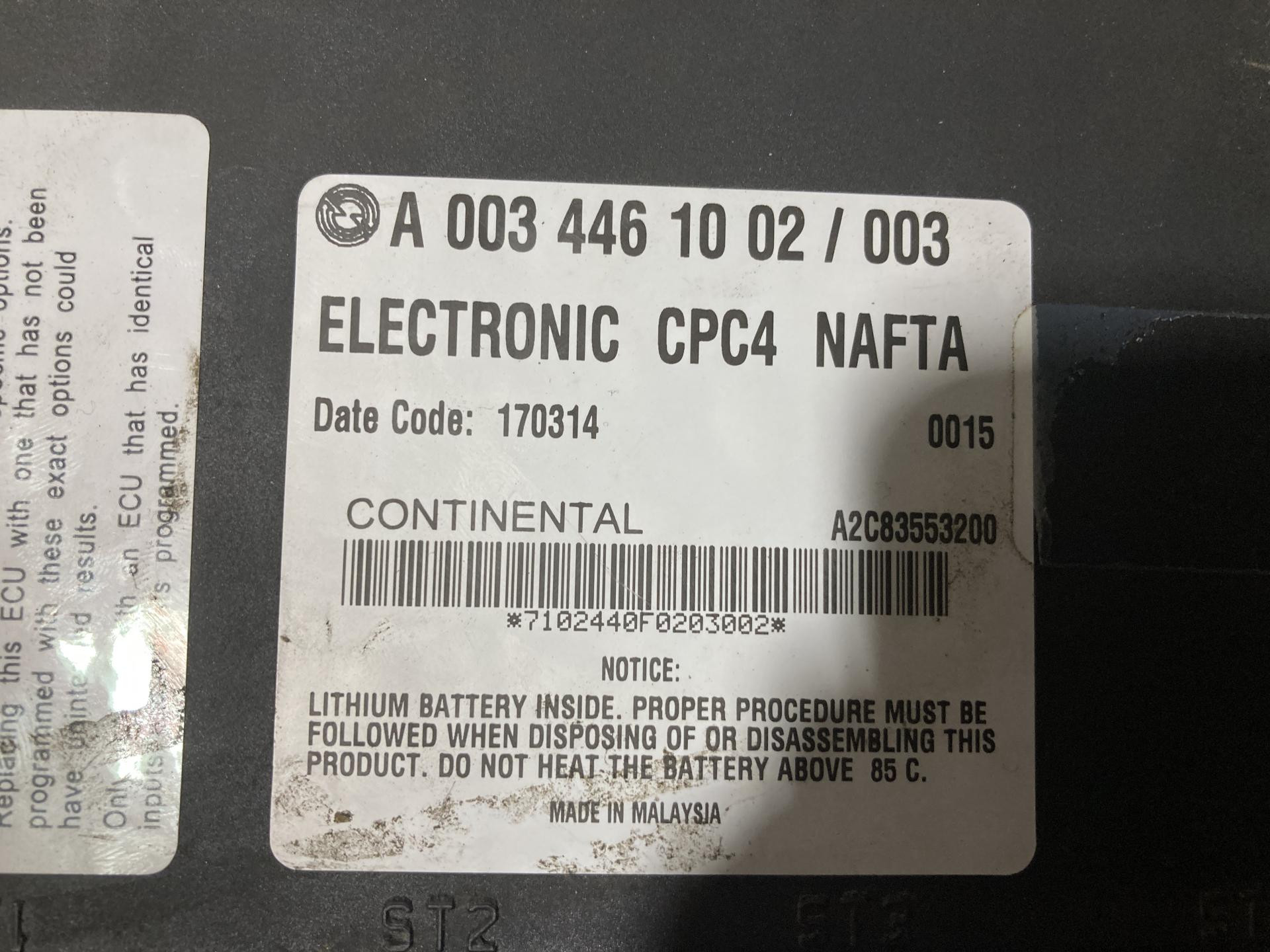 A0034461002/002 | Freightliner 122SD Cab Control Module CECU for Sale