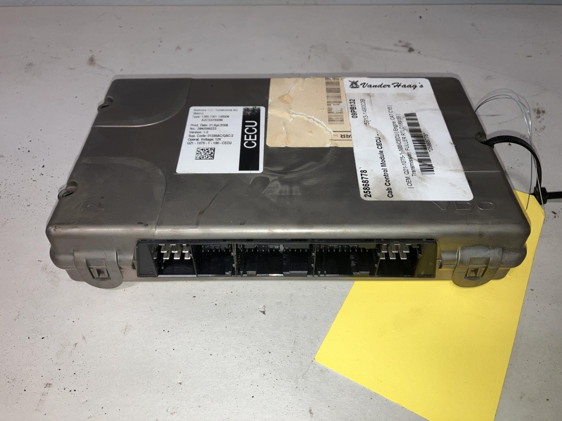 Q21-1075-1-100-CECU | Peterbilt 389 Cab Control Module CECU for Sale