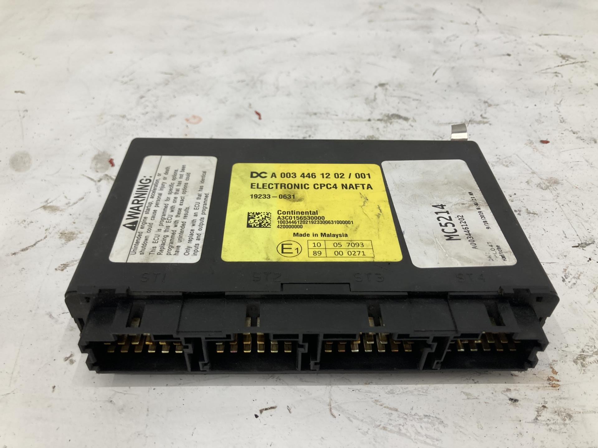 A0034461202/001 | Western Star Trucks 4900 Cab Control Module CECU for Sale