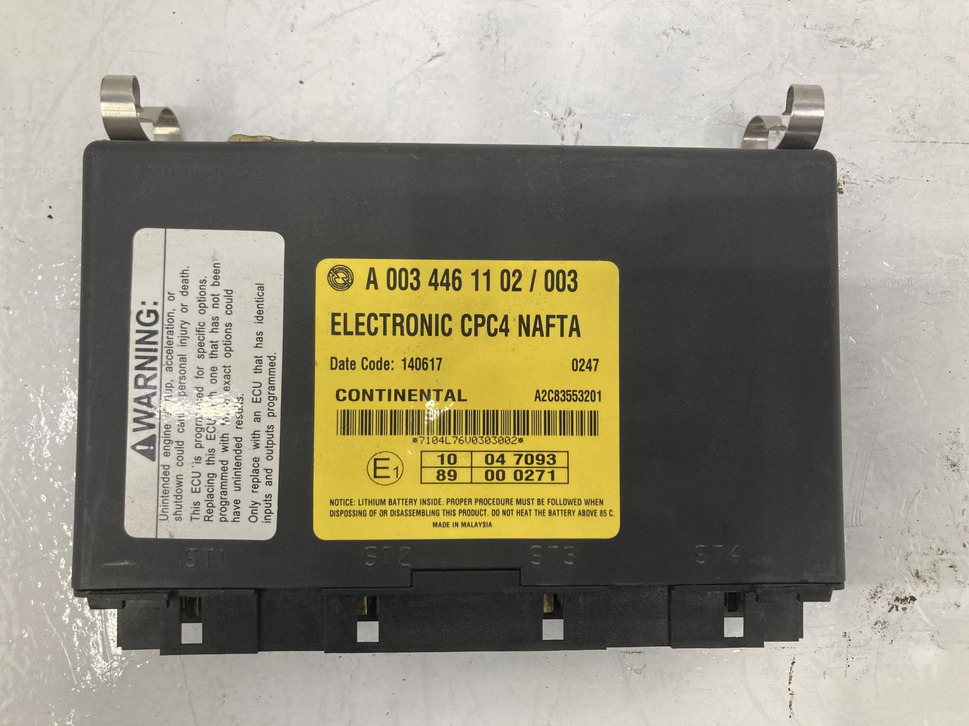 A0034461102/003 | Western Star Trucks 5700 Cab Control Module CECU for Sale
