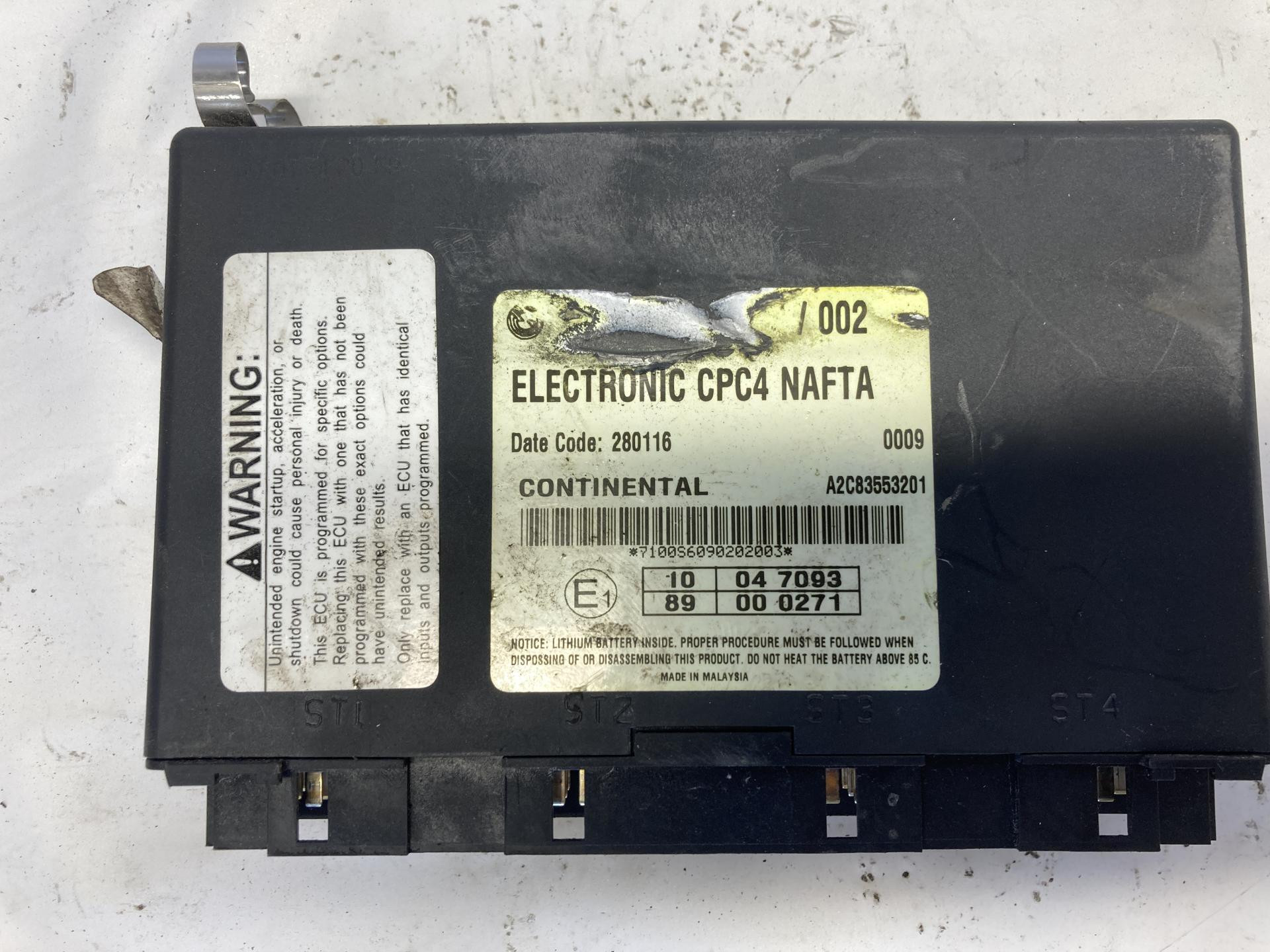 VERIFY (SEE PICTURE) | Western Star Trucks 5700 Cab Control Module CECU for
