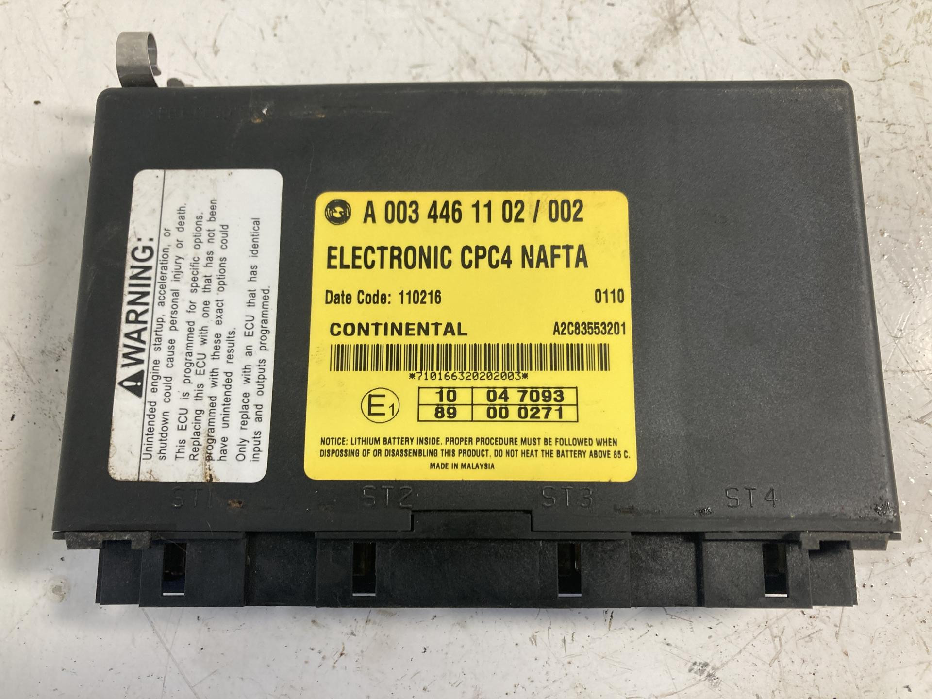 A 003 446 11 02/002 | Freightliner M2 106 Cab Control Module CECU for Sale