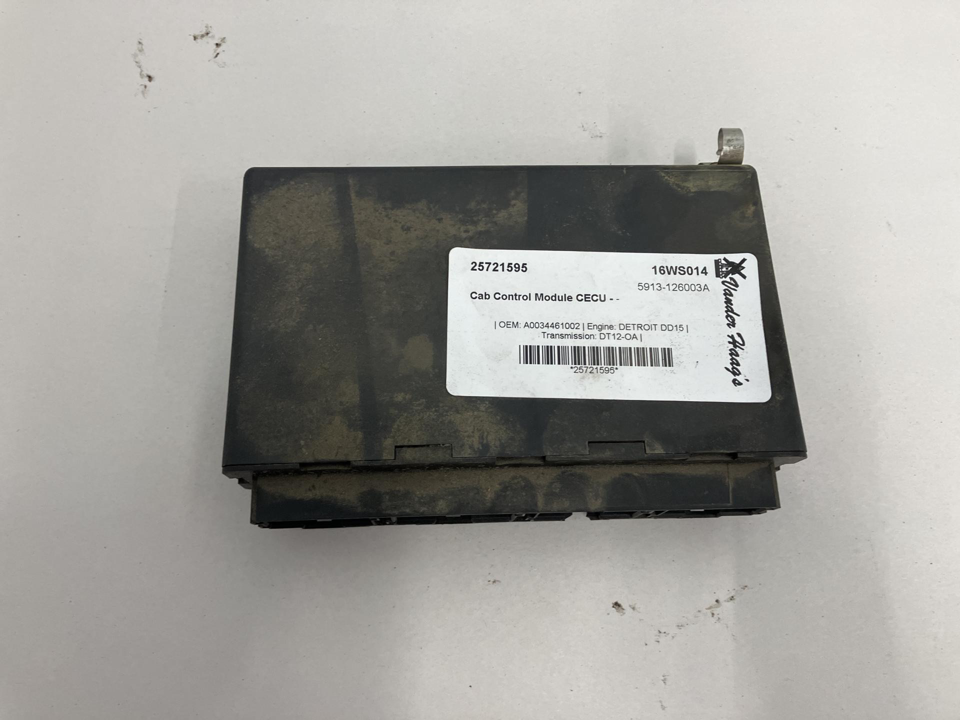 A0034461002 | Western Star Trucks 5700 Cab Control Module CECU for Sale