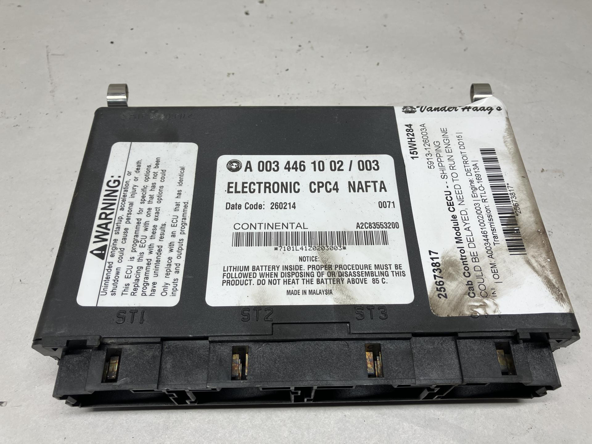 A0034461002/003 | Freightliner CASCADIA Cab Control Module CECU for Sale