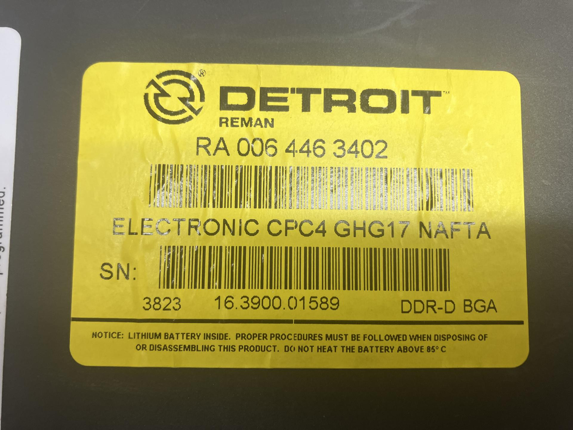 A0034461202 | Freightliner 114SD Cab Control Module CECU for Sale