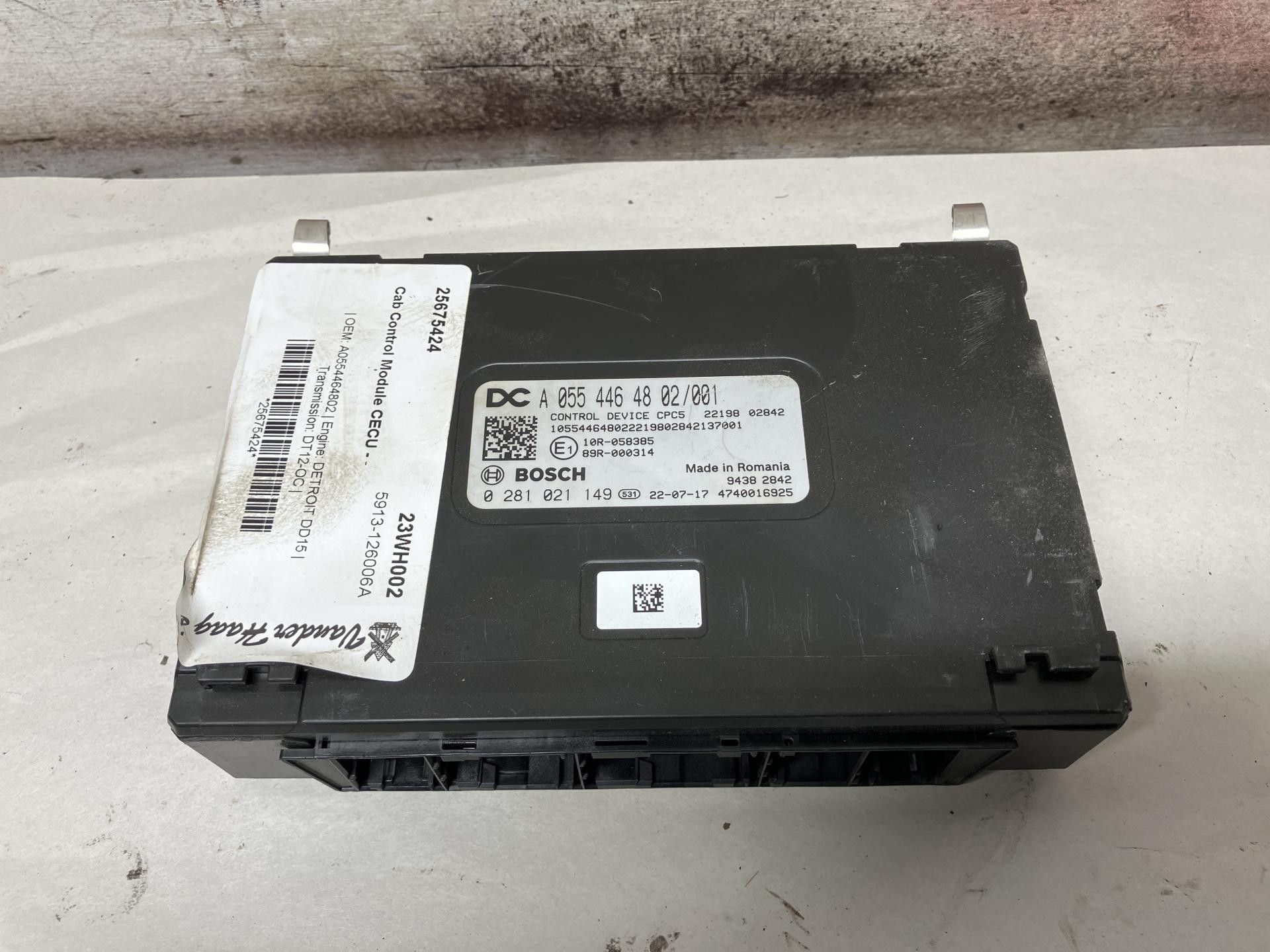 A0554464802 | Freightliner CASCADIA Cab Control Module CECU for Sale
