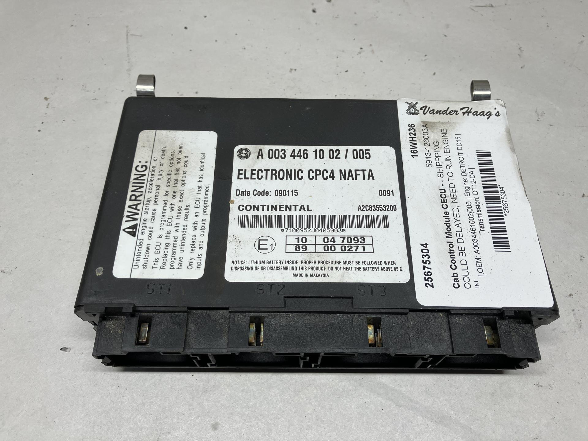 A06-75157-0002 | Freightliner 108SD Cab Control Module CECU for Sale