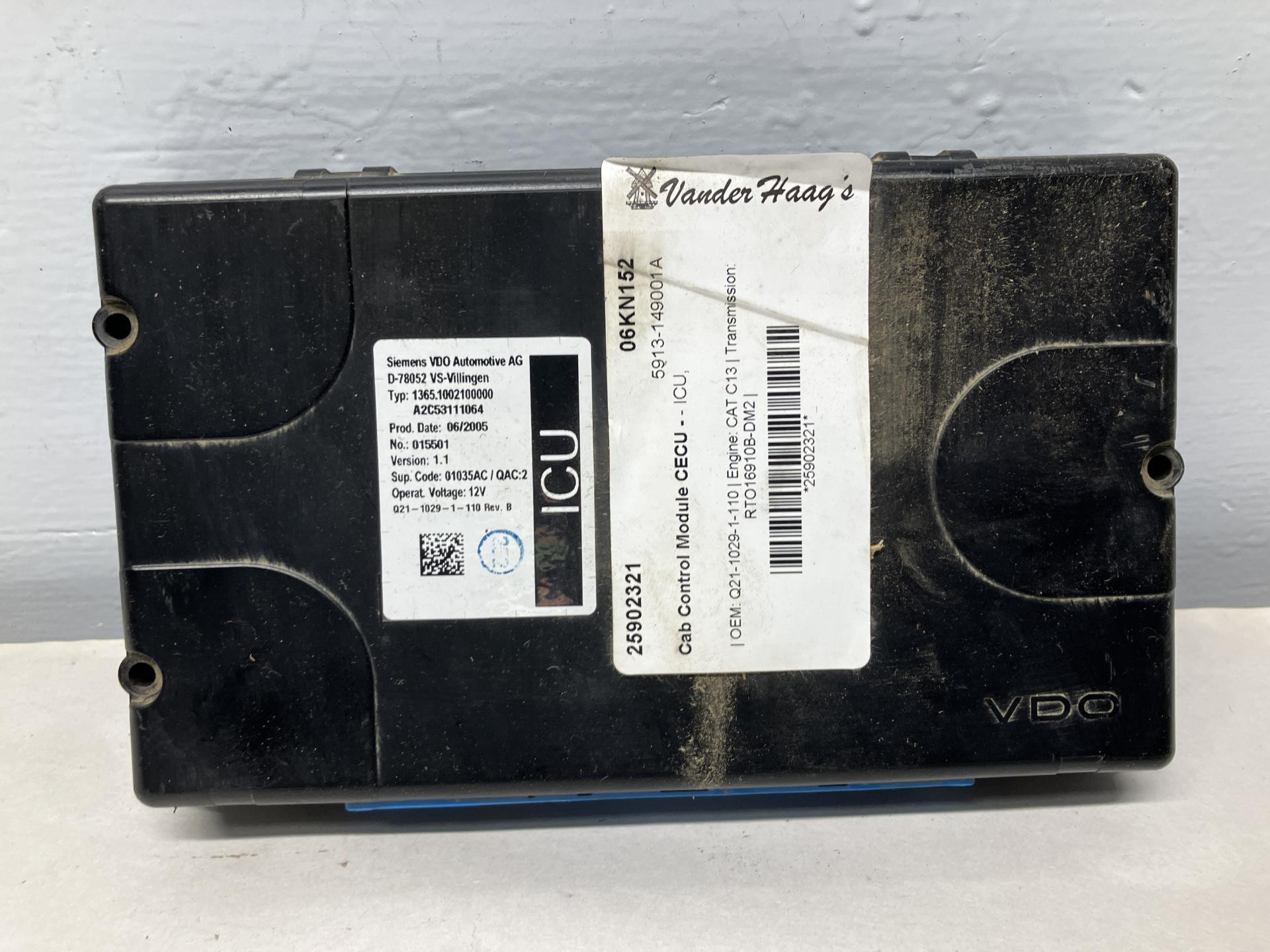 Kenworth T600 Cab Control Module CECU for Sale
