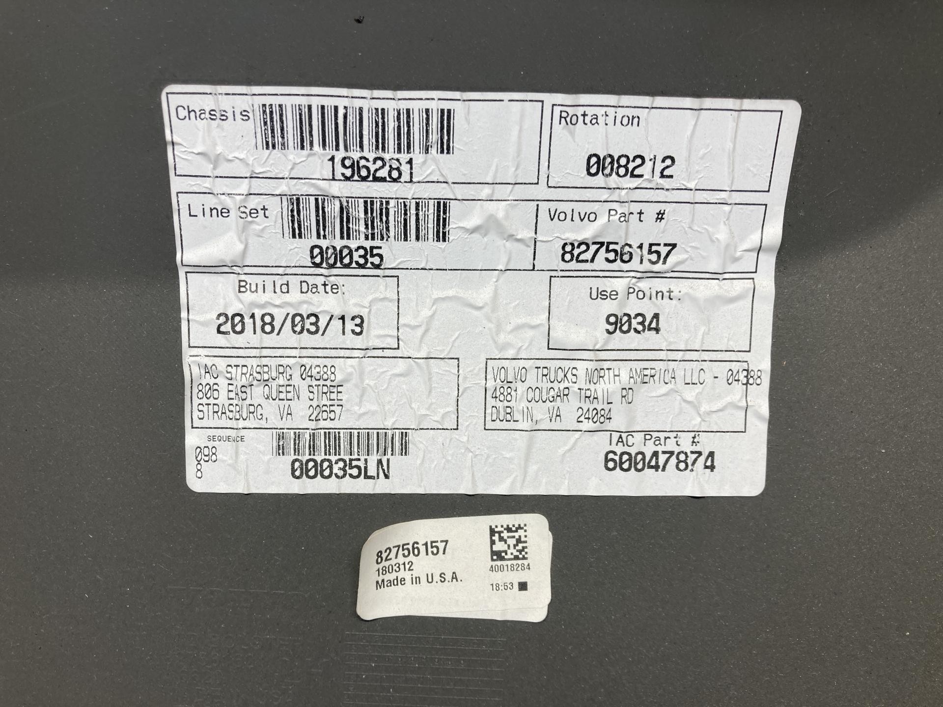 Volvo VNL Door, Interior Panel for Sale