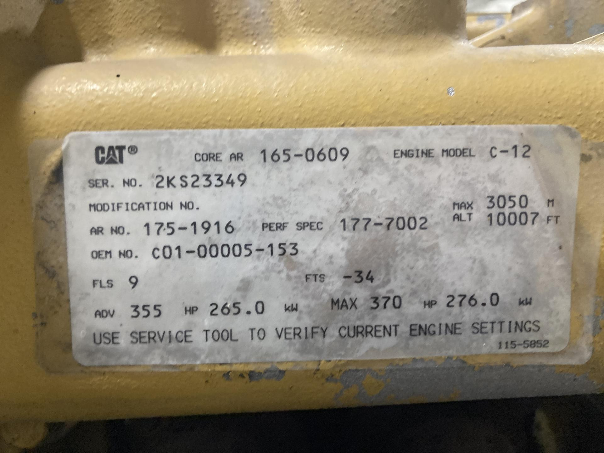 HTKH1203ST00000006 | CAT C12 Engine Assembly for Sale