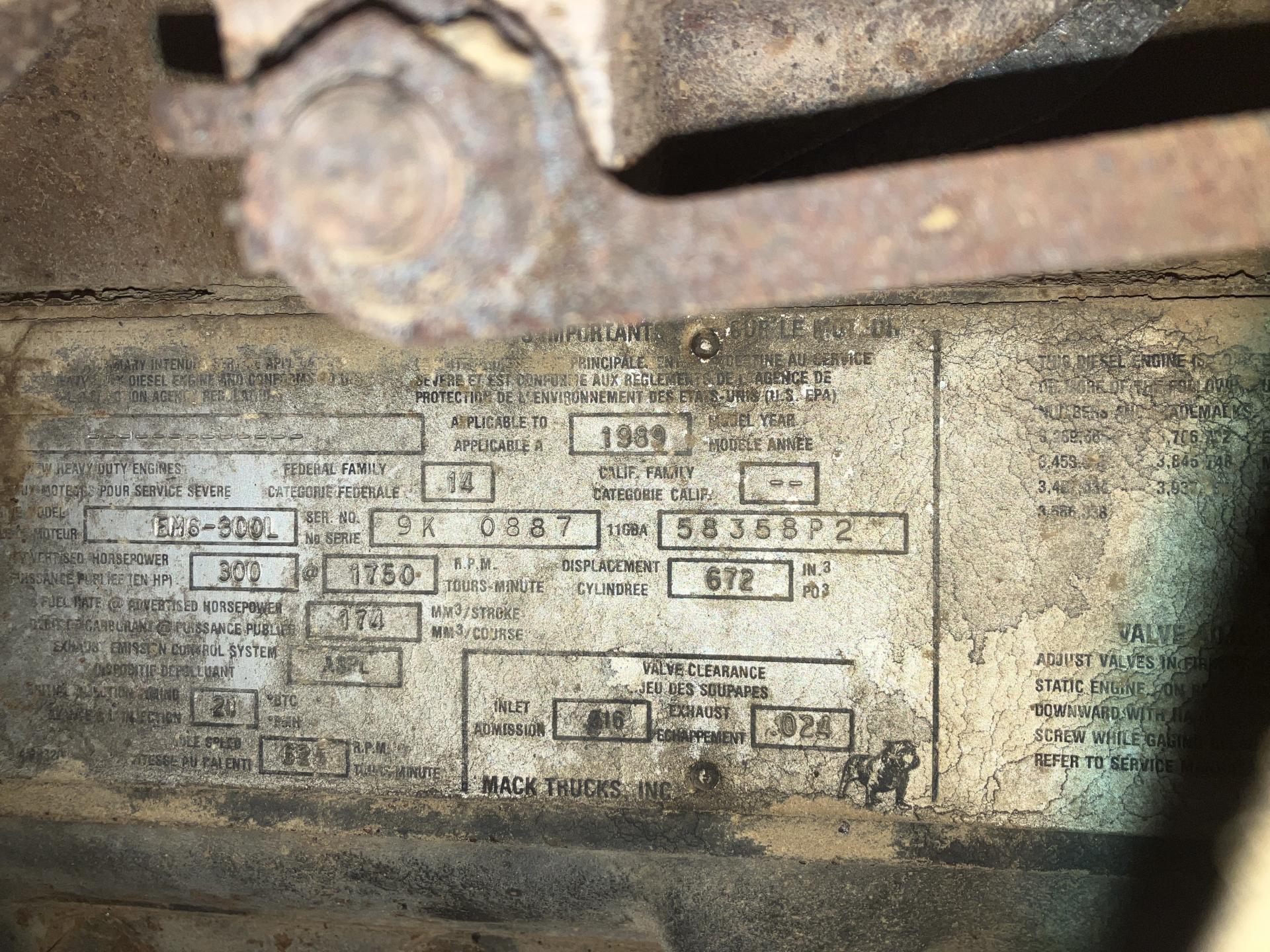 Mack E6 Engine Assembly for Sale