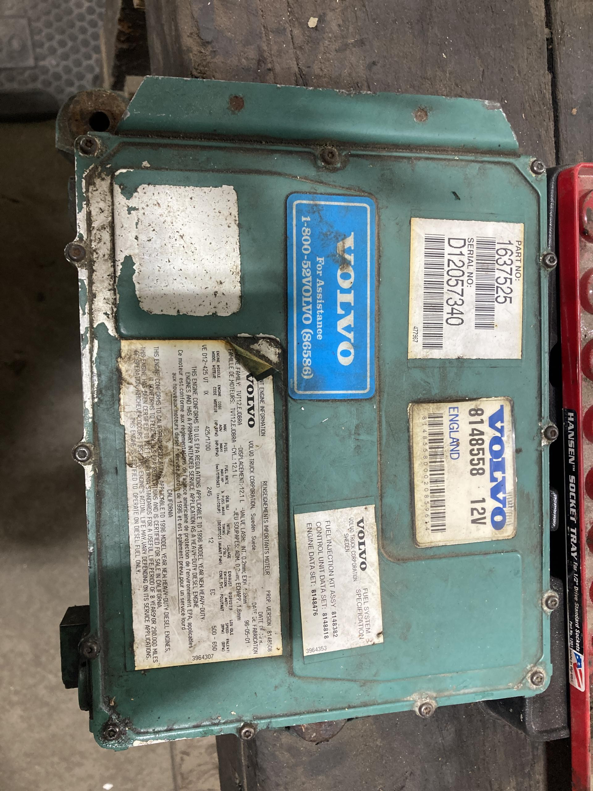 1637523 | Volvo VED12 ECM | Engine Control Module for Sale