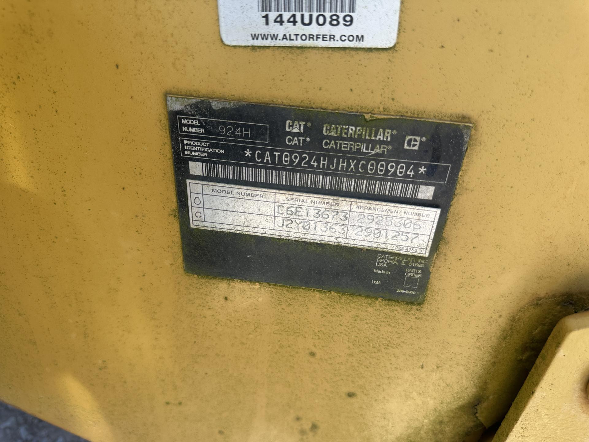 CAT 924H Equipment Parts Unit for Sale